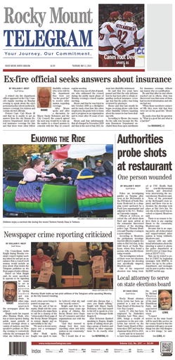 Rocky Mount, NC: Reposition Telegram Front Page Crime – Main Street ...