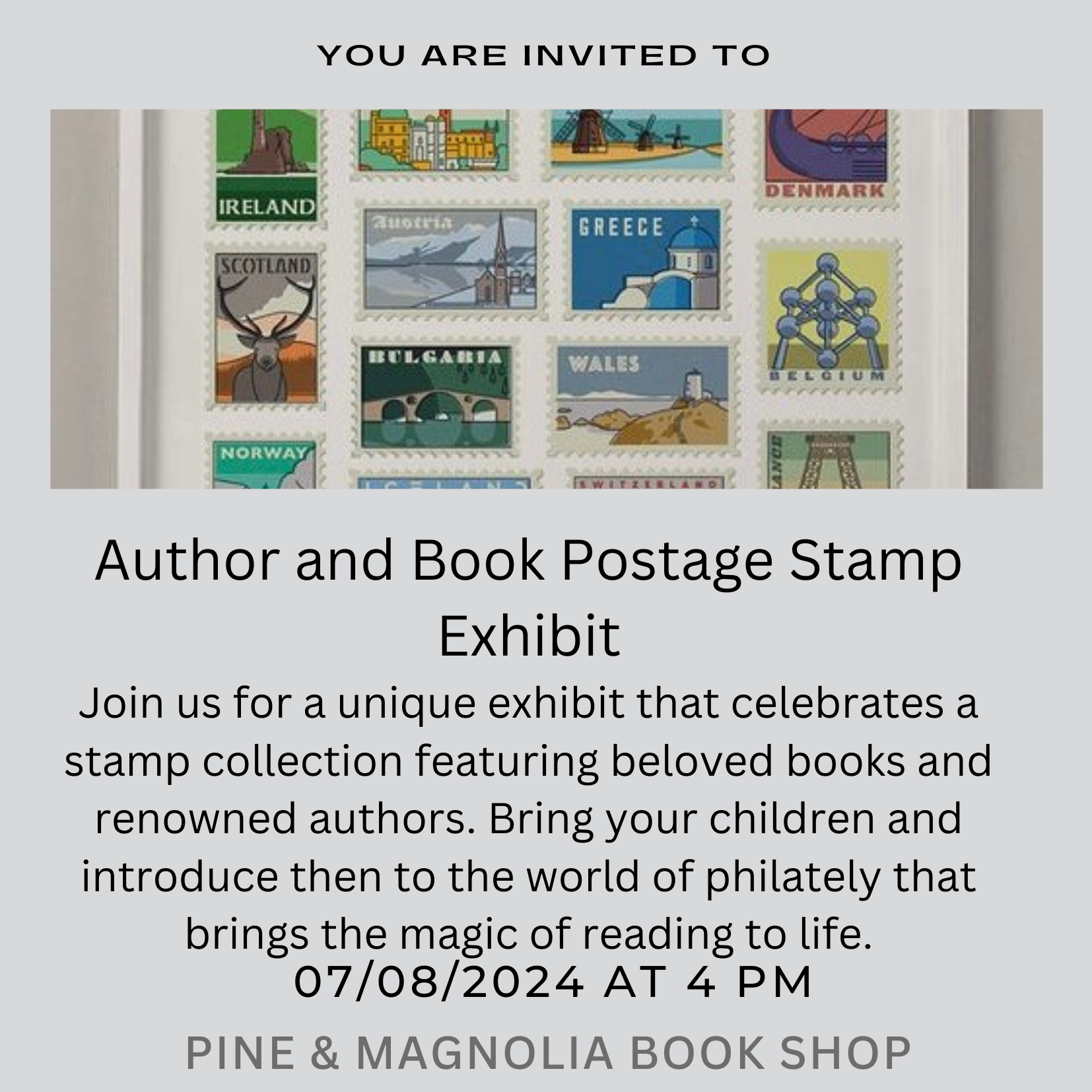 Stepheny’s Book Shop on Pine and Magnolia: The Stamp Exhibit – Chapter ...